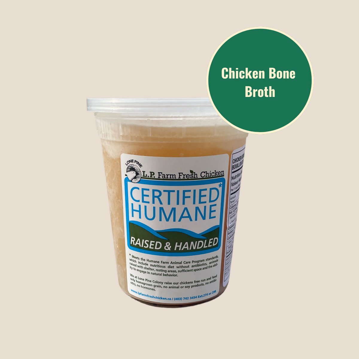 Certified Humane Chicken Bone Broth, 1 litre – North Sea Fish & Farms