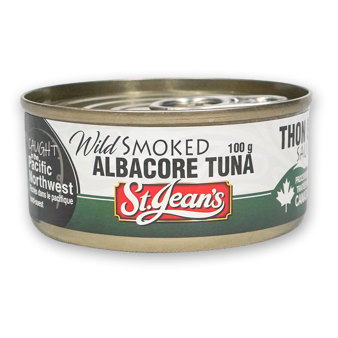 St Jeans Canned Smoked Albacore Tuna | 100 g – North Sea Fish & Farms